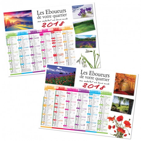Commande de Calendriers avec illustrations pour Associations Ecoles